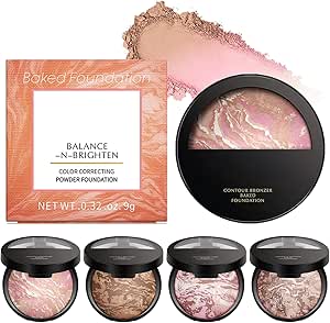 Baked Foundation For Mature Skin, Lightweight Powder Foundation For ...