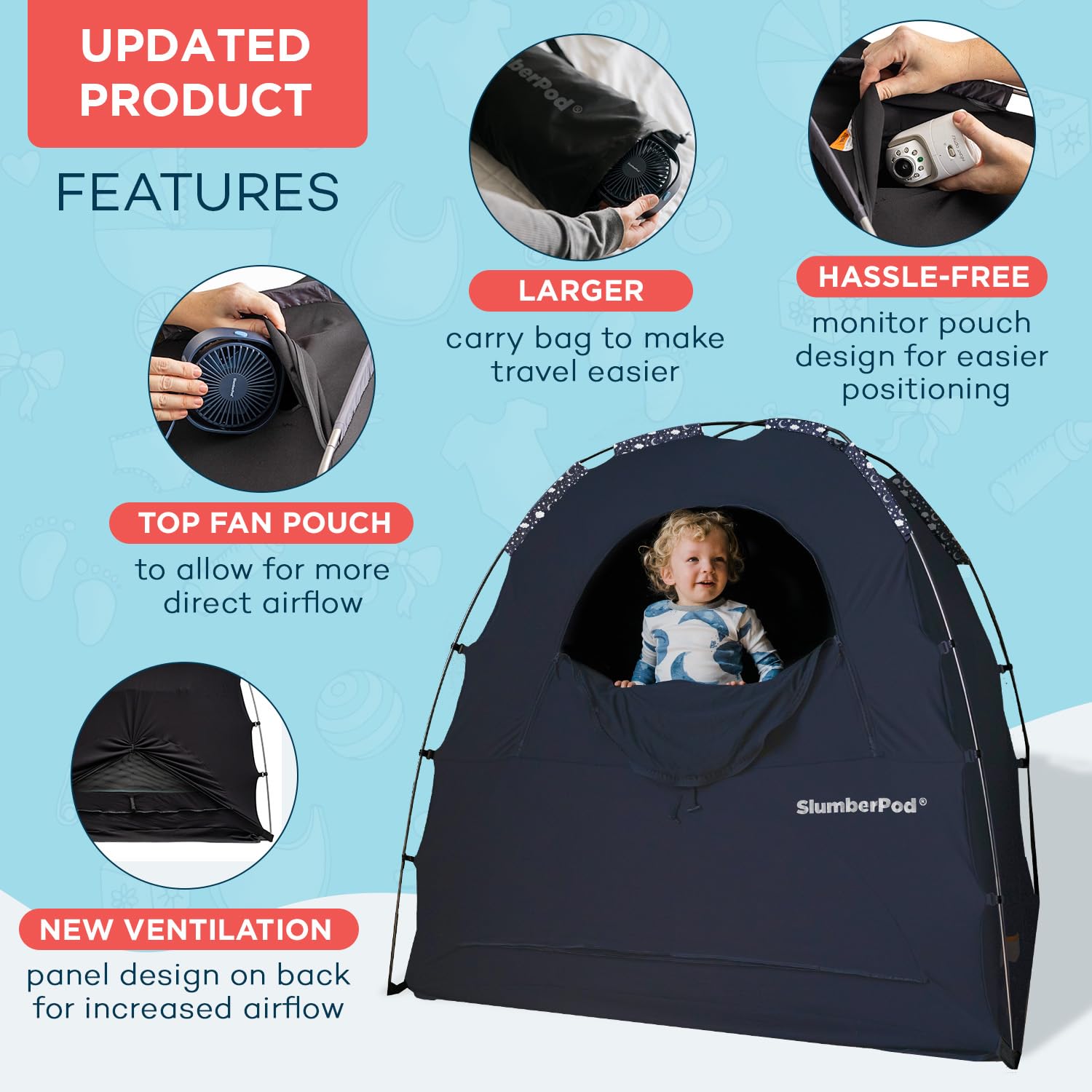 Snapklik.com : SlumberPod The Official Blackout Sleep Tent For Pack And ...