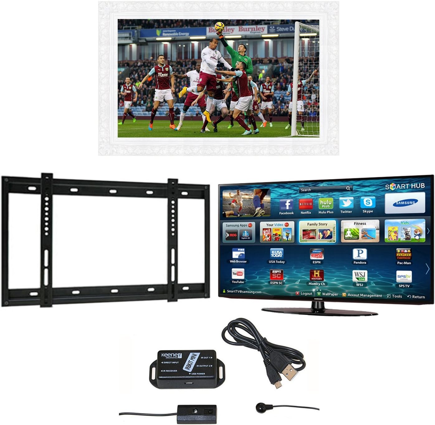 32-Inch Widescreen Full HD Smart LED Television, 32" White Color ...