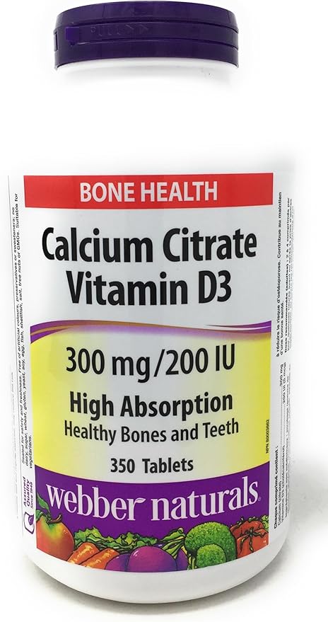 webber natural Calcium Citrate (350 Tablets), 350 Count : Amazon.ca ...