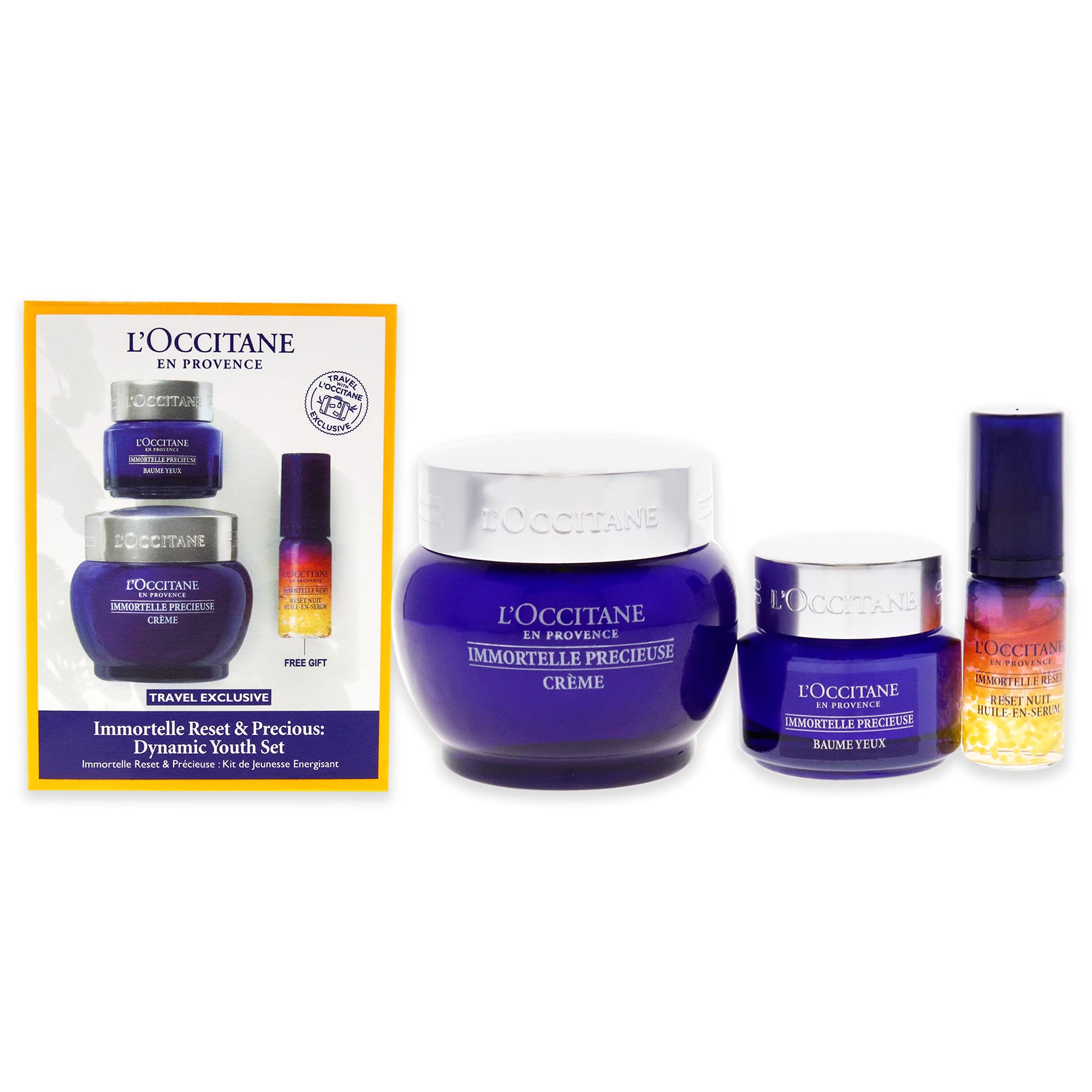 Amazon.com : LOccitane Immortelle Reset and Precious Dynamic Youth Set ...