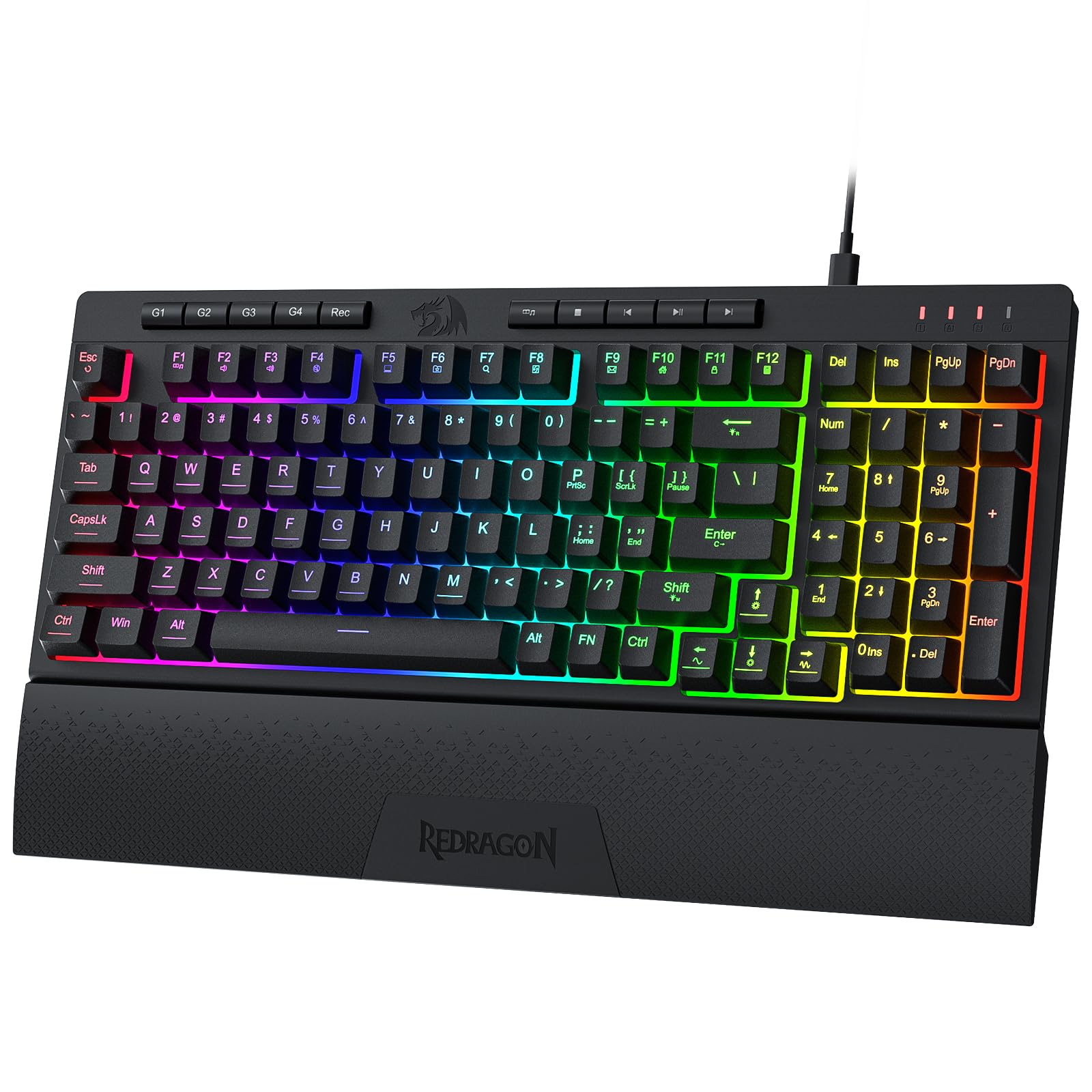 Snapklik.com : K515 Shiva Wired RGB Membrane Gaming Keyboard, 98 Keys ...