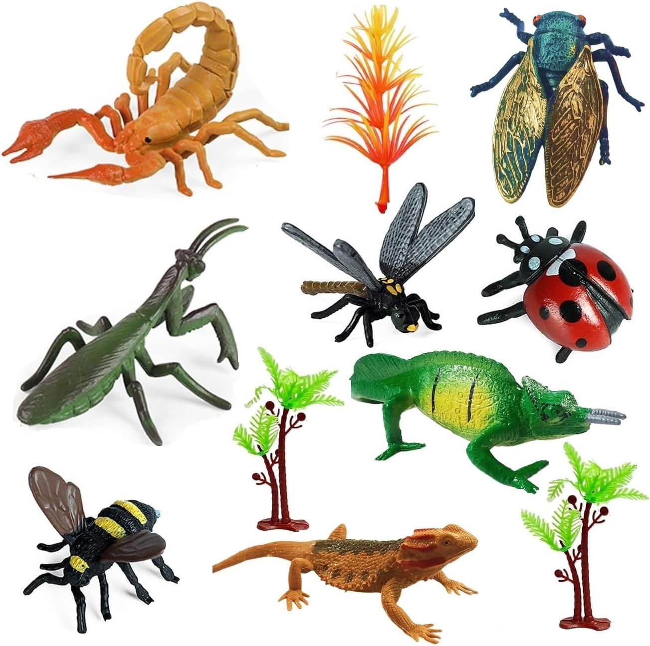 Buy SUPER TOY 8 Insect Bug Figurines Animals Educational Action Toys ...