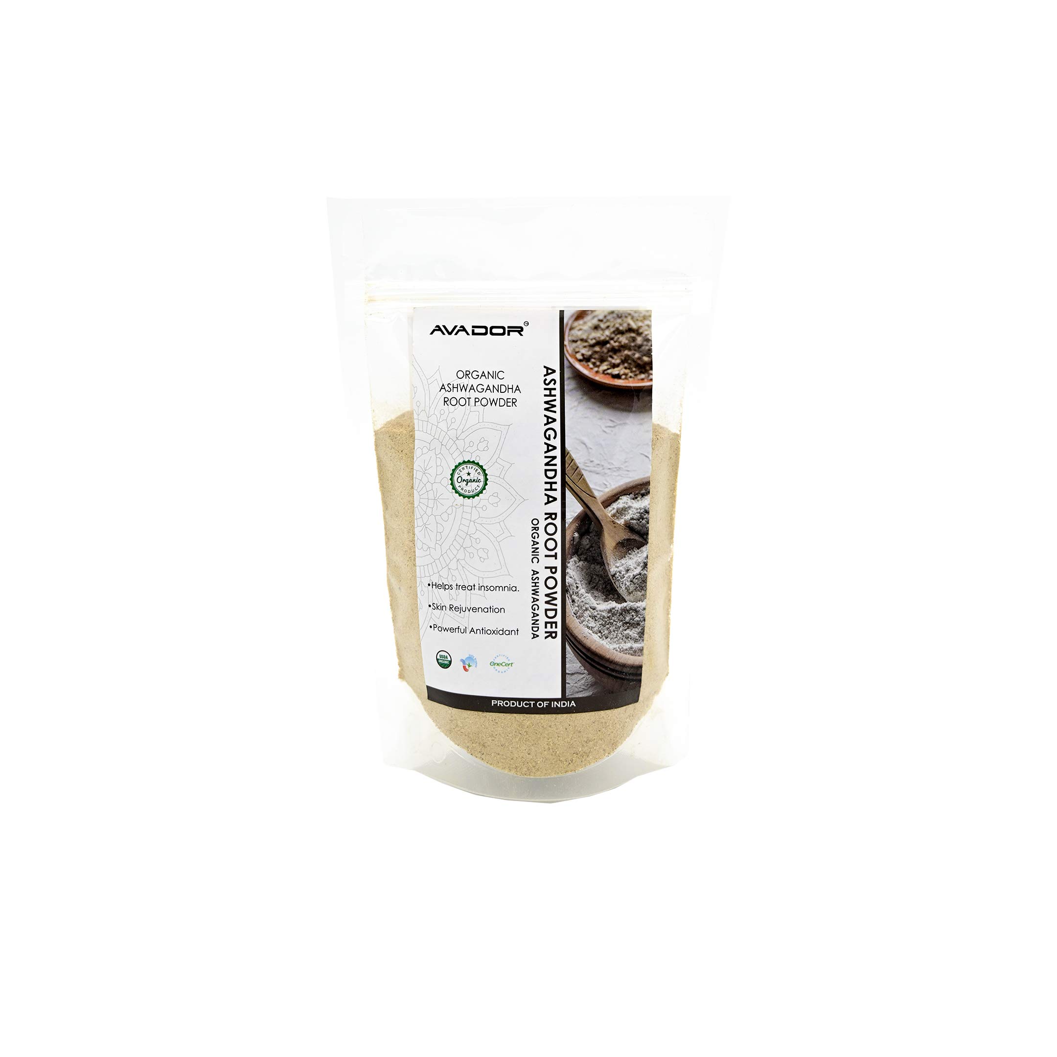 Snapklik.com : AVADOR USDA Certified Organic All Natural Ashwagandha Root