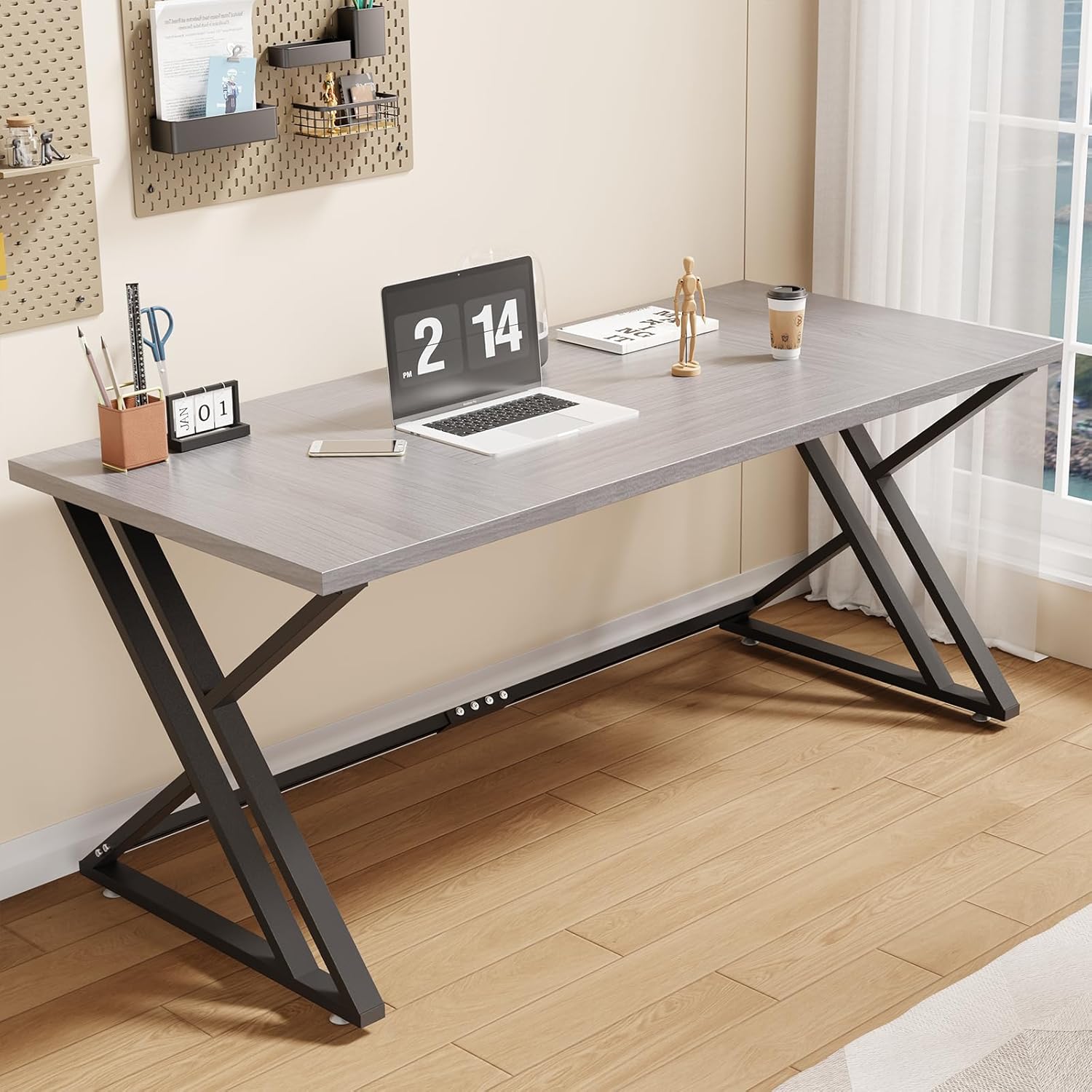 Amazon.com: SGOLAN Computer Desk Large Home Office Desk 70in Sturdy ...