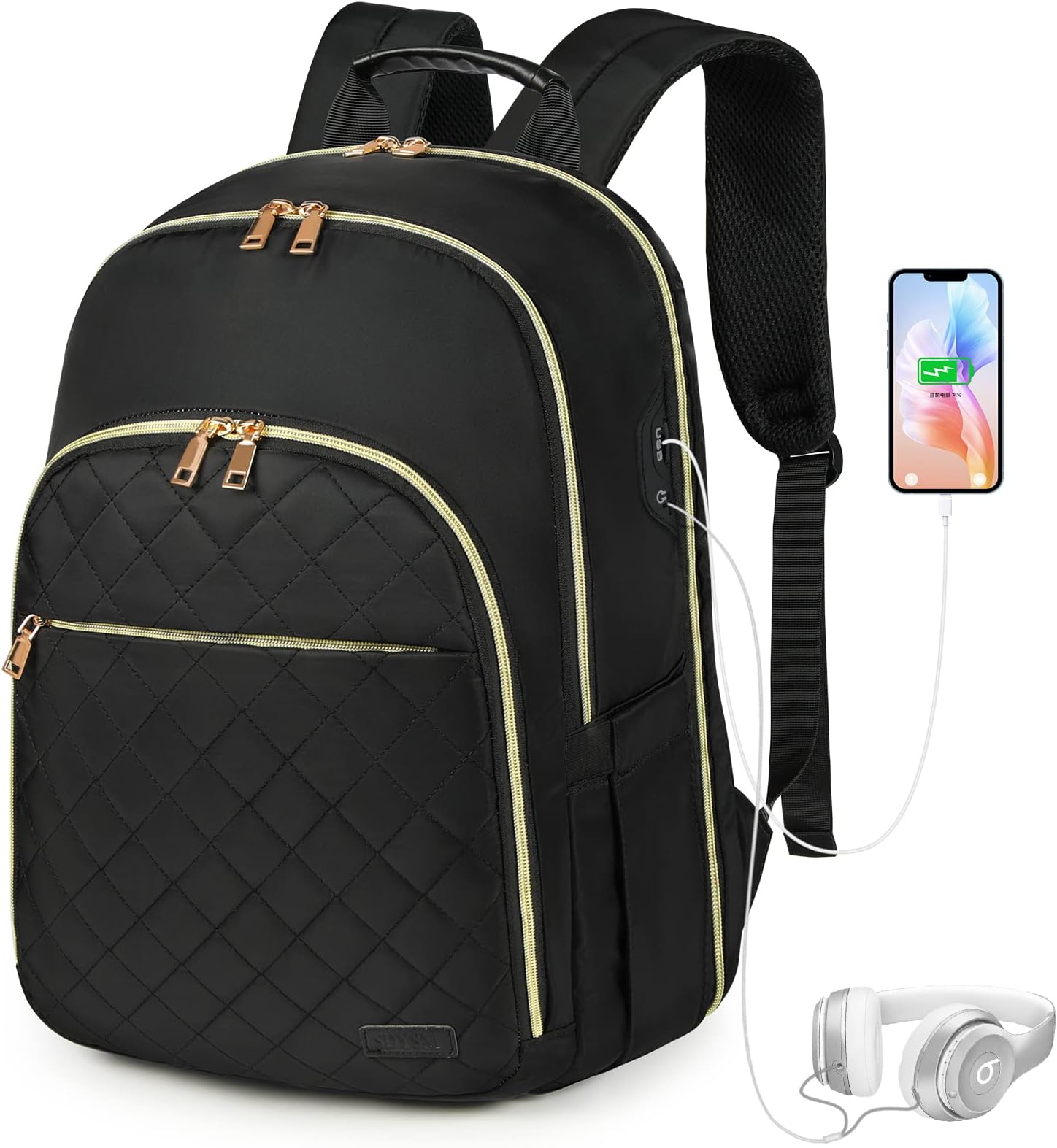 Travel Backpack 15.6 Inch Laptop Backpack for women TSA Friendly Carry ...