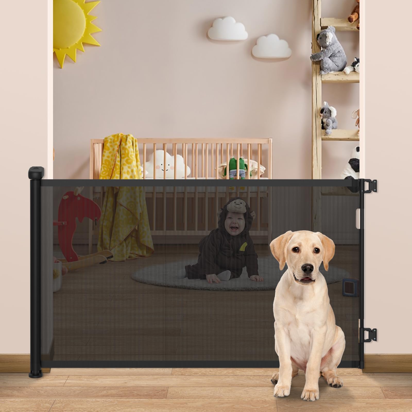 Amazon.com: DEAR LOV Retractable Baby Door Replacement Part Mesh Baby ...