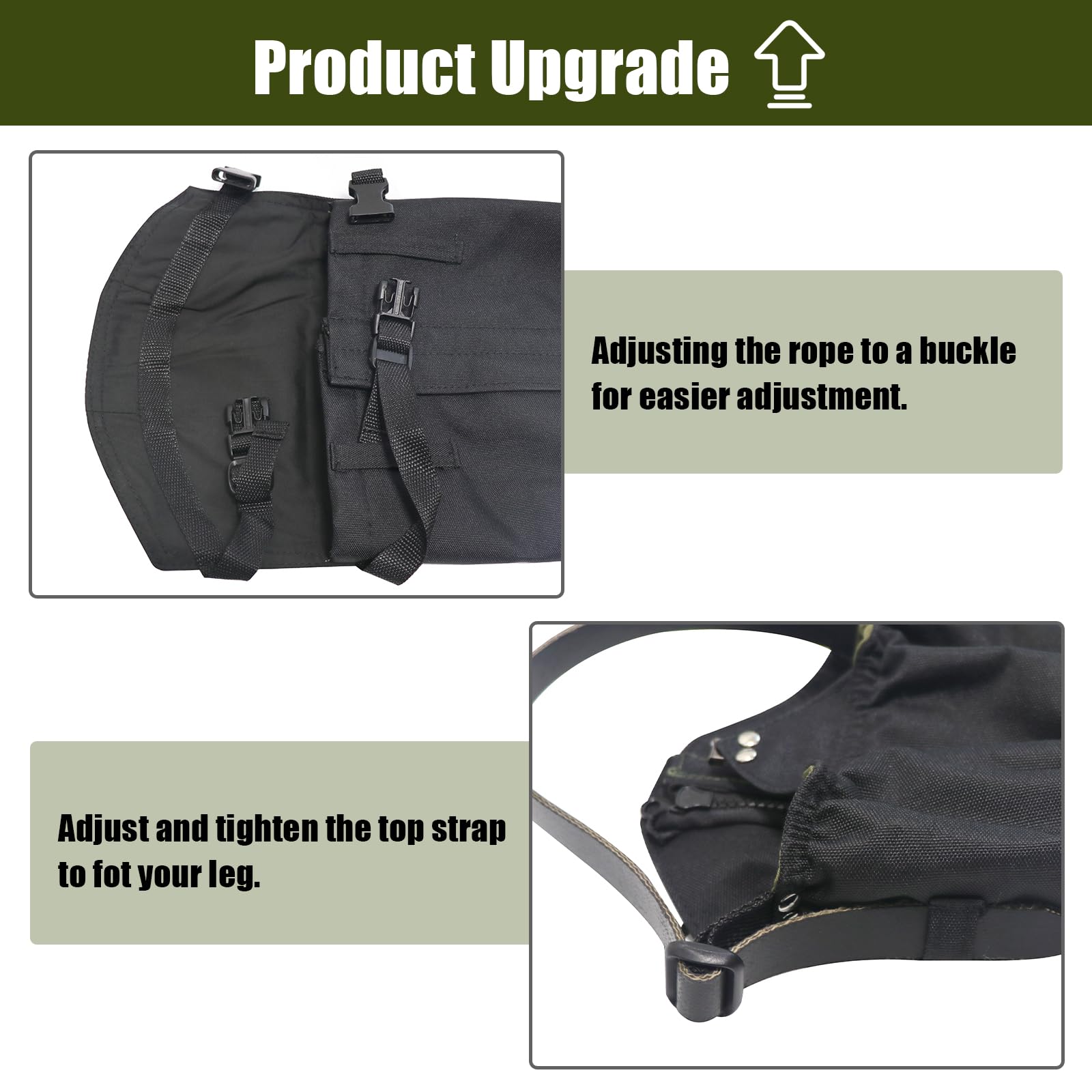 Knee Protection Gear BZTAC Tactical Leg Gaiters - Waterproof Knee ...