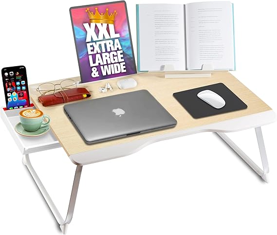 Amazon.com: Cooper Mega Table XXL Extra Large Laptop Lap Desk for Bed ...