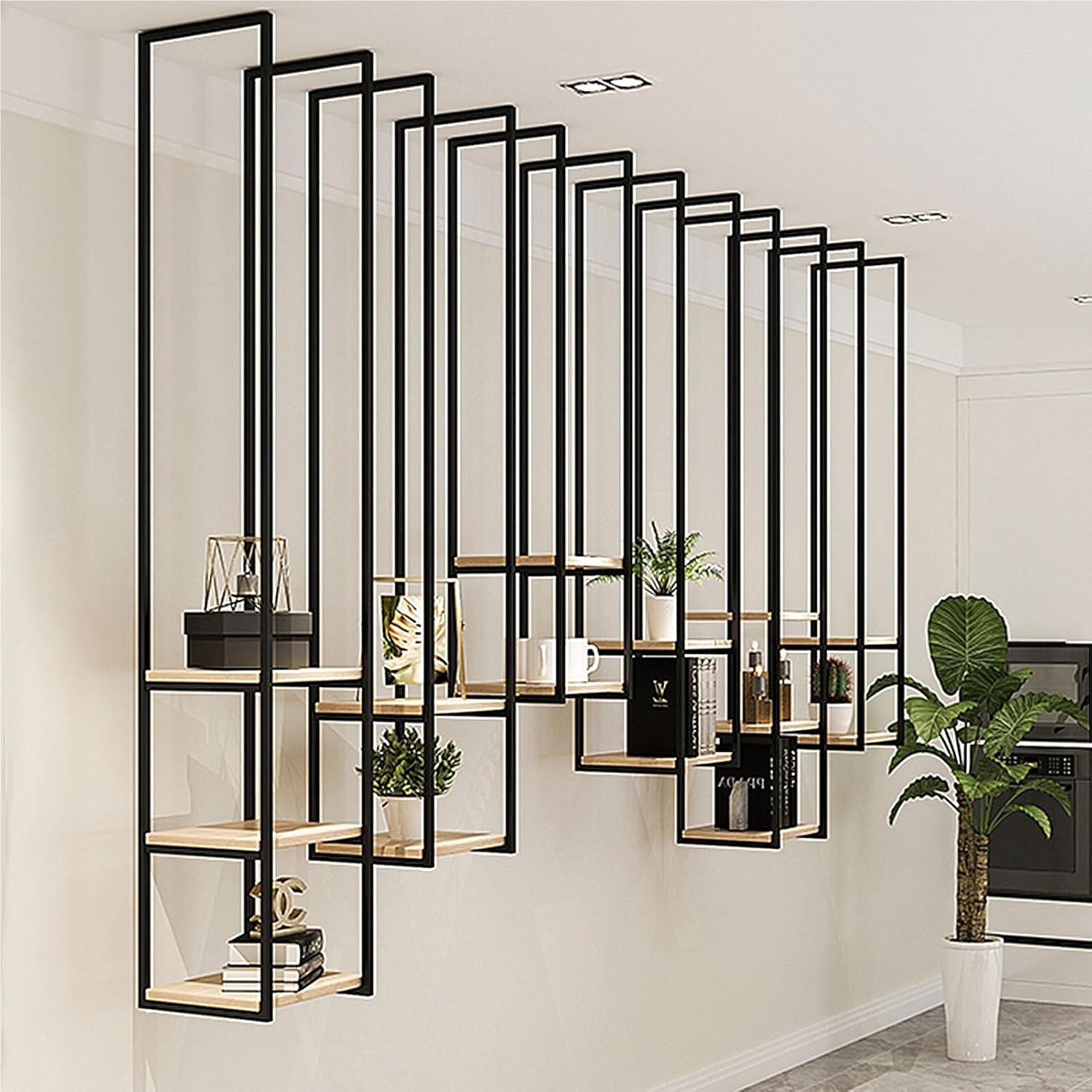 Amazon.com: Modern Floating Display Shelf Ceiling Mounted Shelves ...