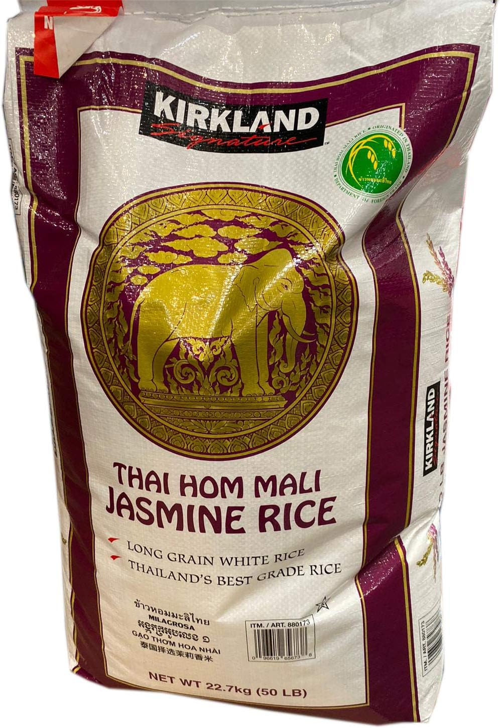 Kirkland Signature Thai Hommali Jasmine Rice, 22.7 kg : Amazon.com.au ...