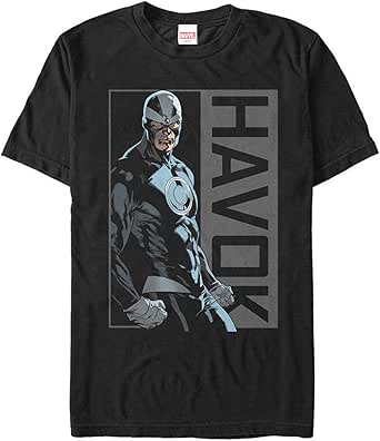 Amazon.com: Men's Marvel X-Men Havok Portrait T-Shirt - Black - Small ...