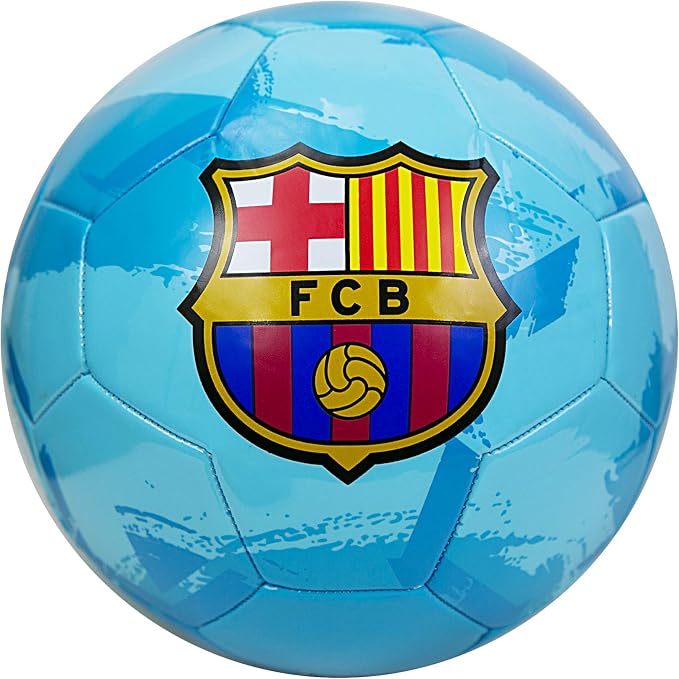 Icon Sports Official FC Barcelona Soccer Ball - FCB93BL Teal Size 5 ...