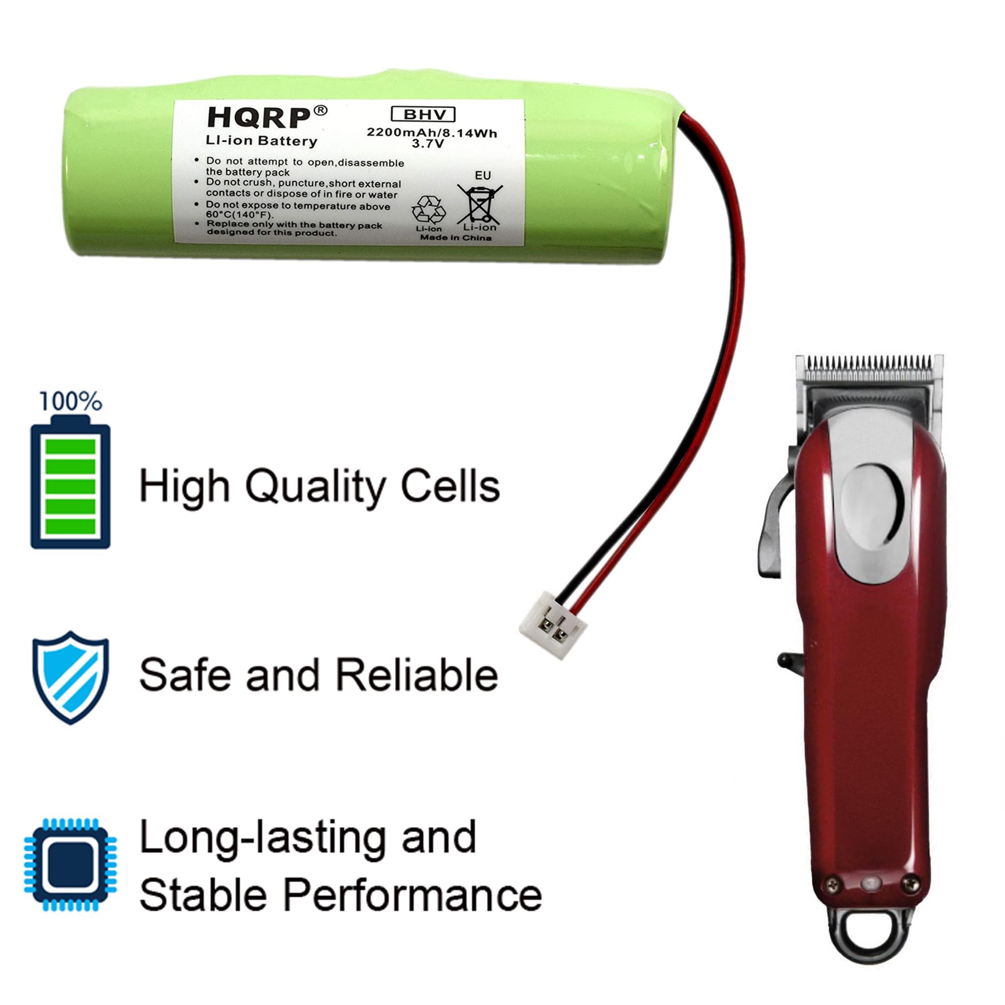 Wahl Clipper Battery 93837-001 Replacement Battery For Wahl Cordless ...
