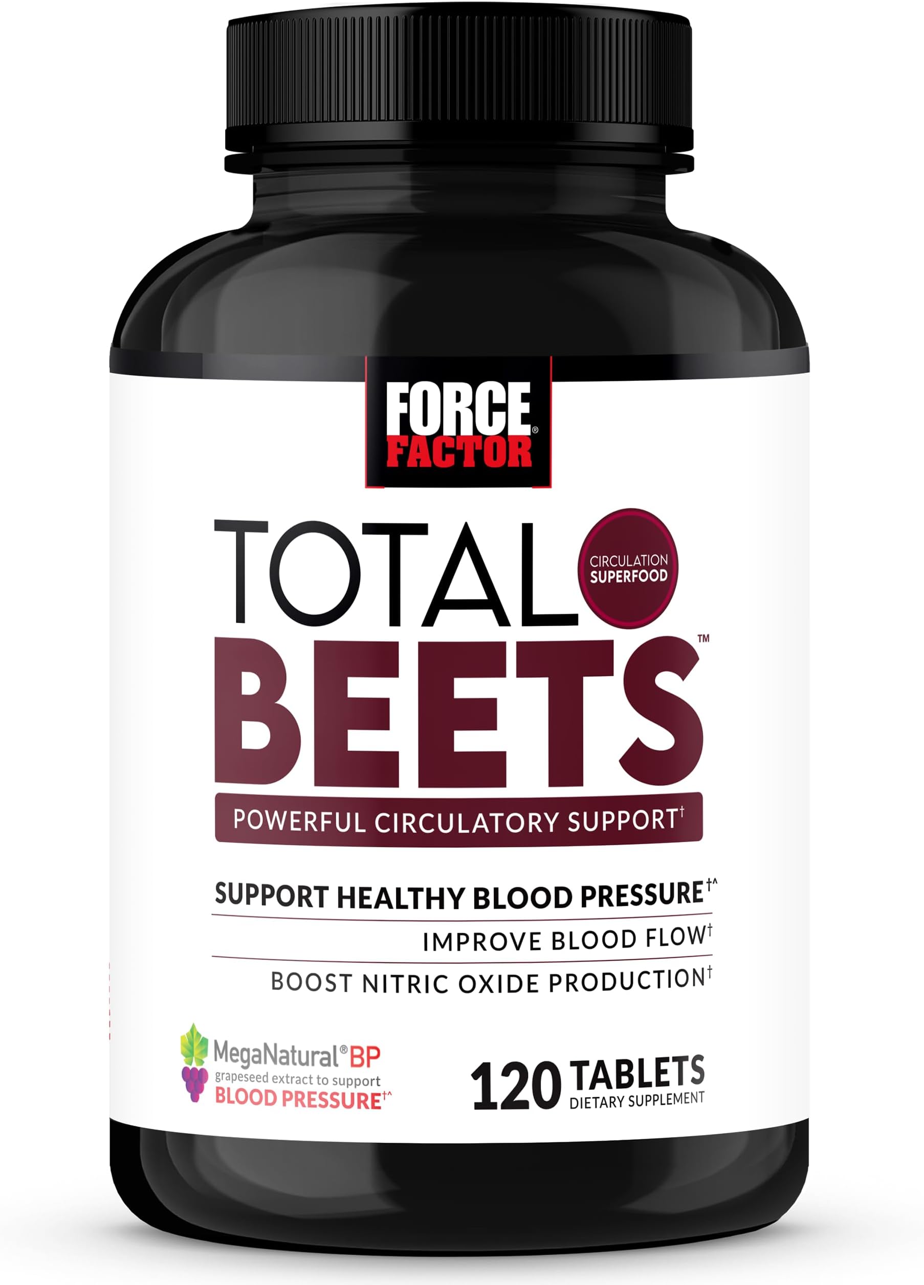 Amazon.com: Force Factor Total Beets Blood Pressure Support with Grape ...