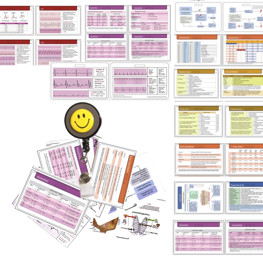 Snapklik.com : MOMOZEE - Paramedics/EMS/EMT Badge Reference Card Set ...