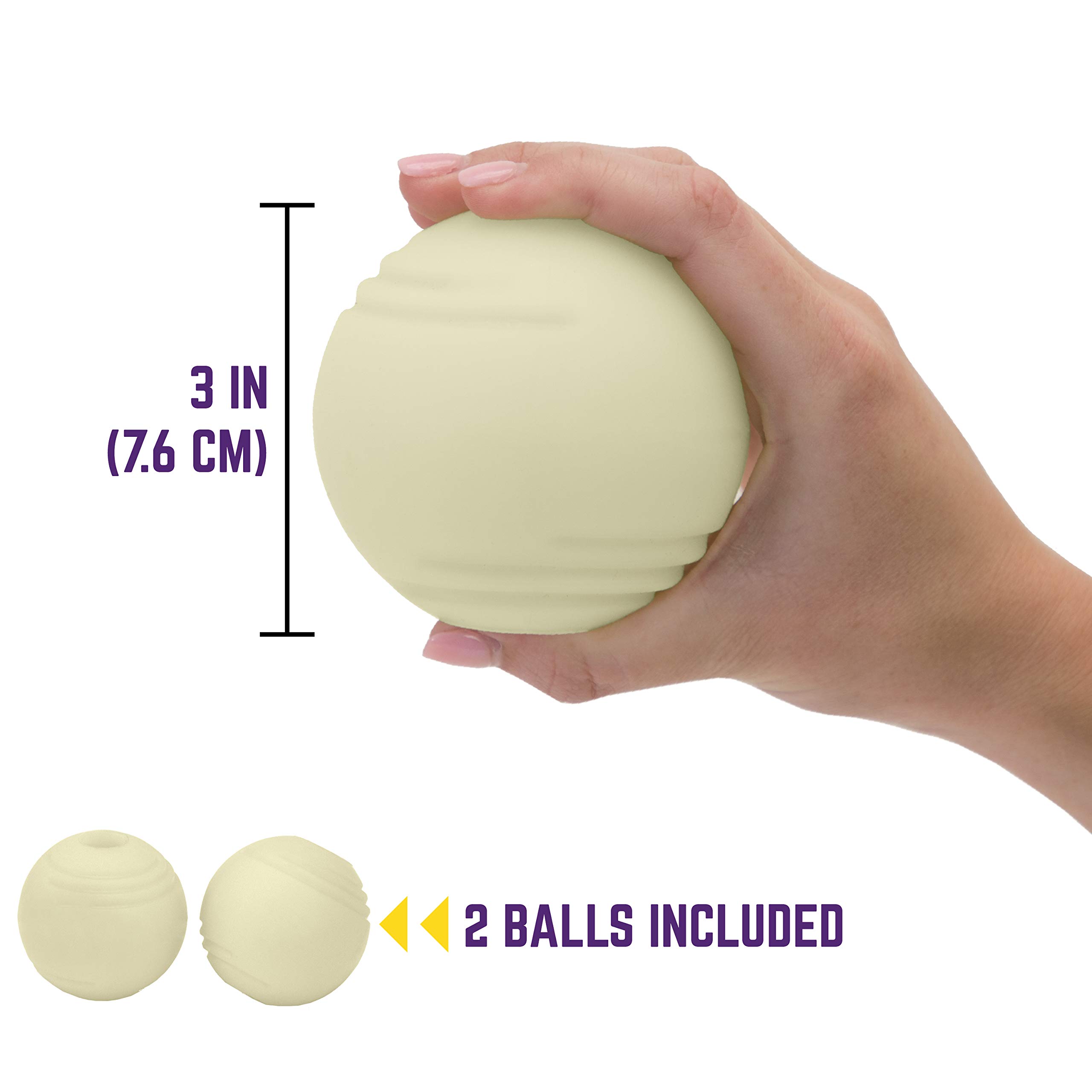 Snapklik.com : Chew King Glowing Fetch Ball, Dog Ball Toys, 3 Inch