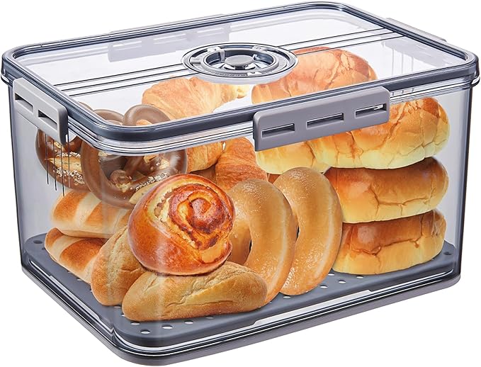 Amazon.com: Bread Box Breads Storage for Homemade Bread, Airtight ...
