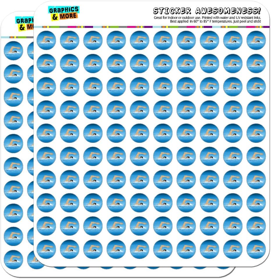 Amazon.com: Swim Script Planner Stickers, 120 Clear Swimming Exercise ...