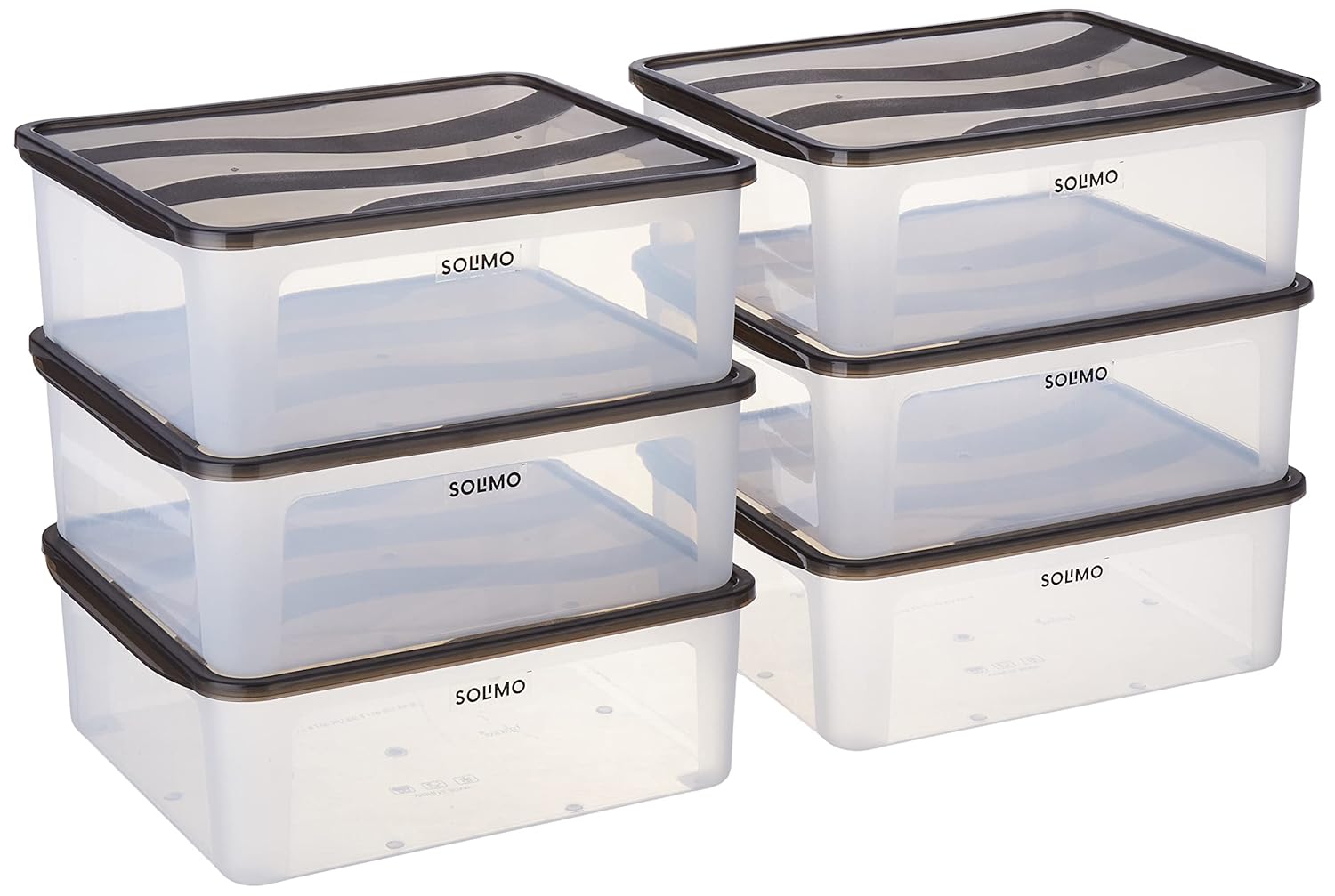 Buy Amazon Brand - Solimo Solimo Plastic Fridge Multi Storage Container ...