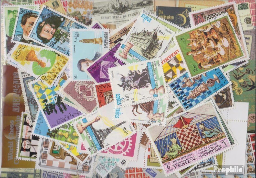 Amazon.com: Motives 100 Various Chess Stamps (Stamps for Collectors ...
