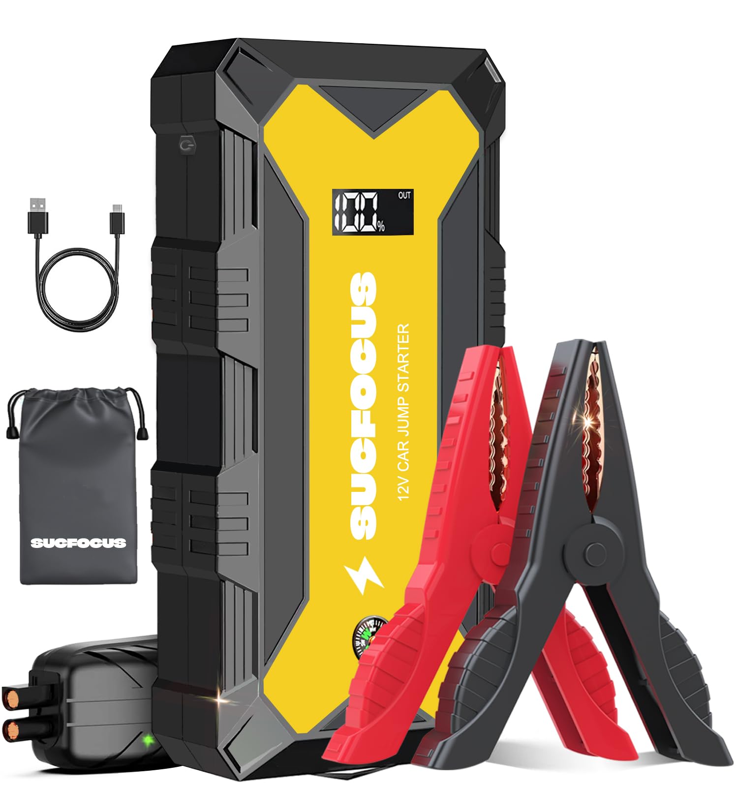 Amazon.com: Jump Starter, 2000A Battery Jumper Starter Portable (for 7 ...