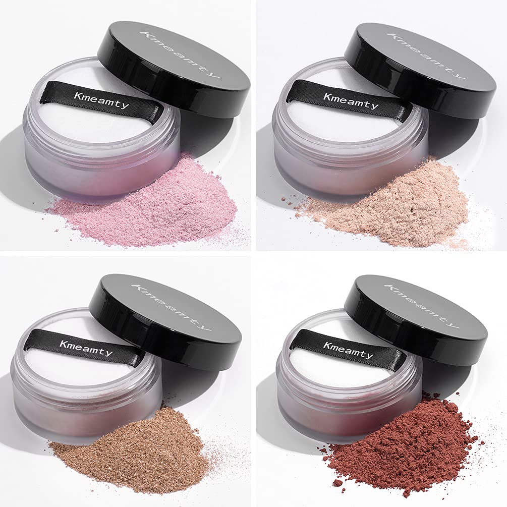 Amazon.com : Kmeamty Shimmer Loose Highlighter Powder and Matte blush ...