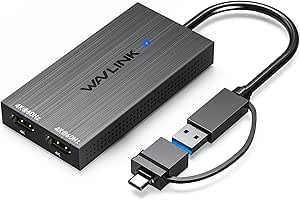 Amazon.com: WAVLINK USB-C & USB-A to Dual HDMI Adapter 4K@60Hz for 2 ...