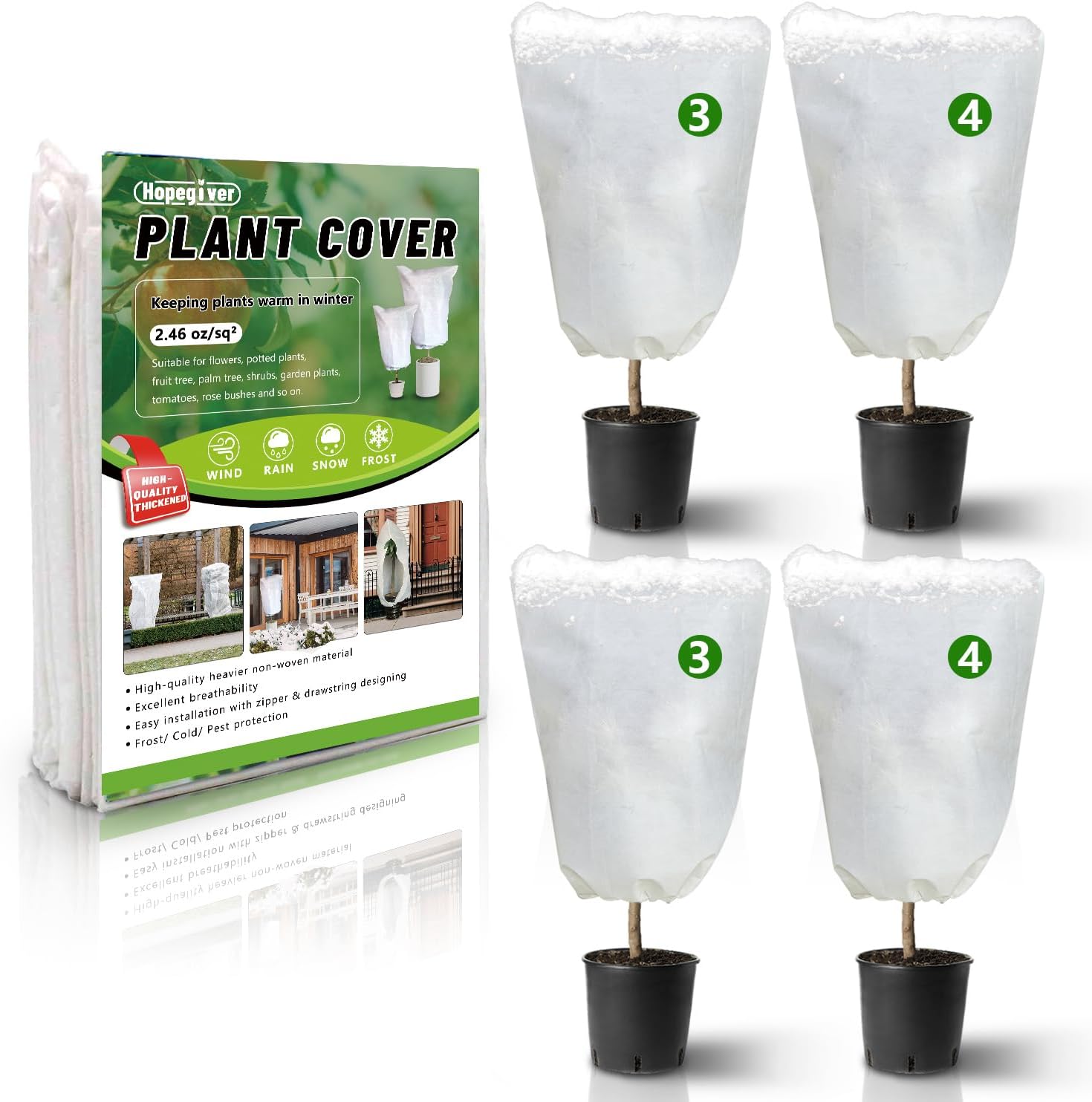 Amazon.com : KONIGEEHRE [Upgraded] 5 Packs Plant Freeze Protection ...