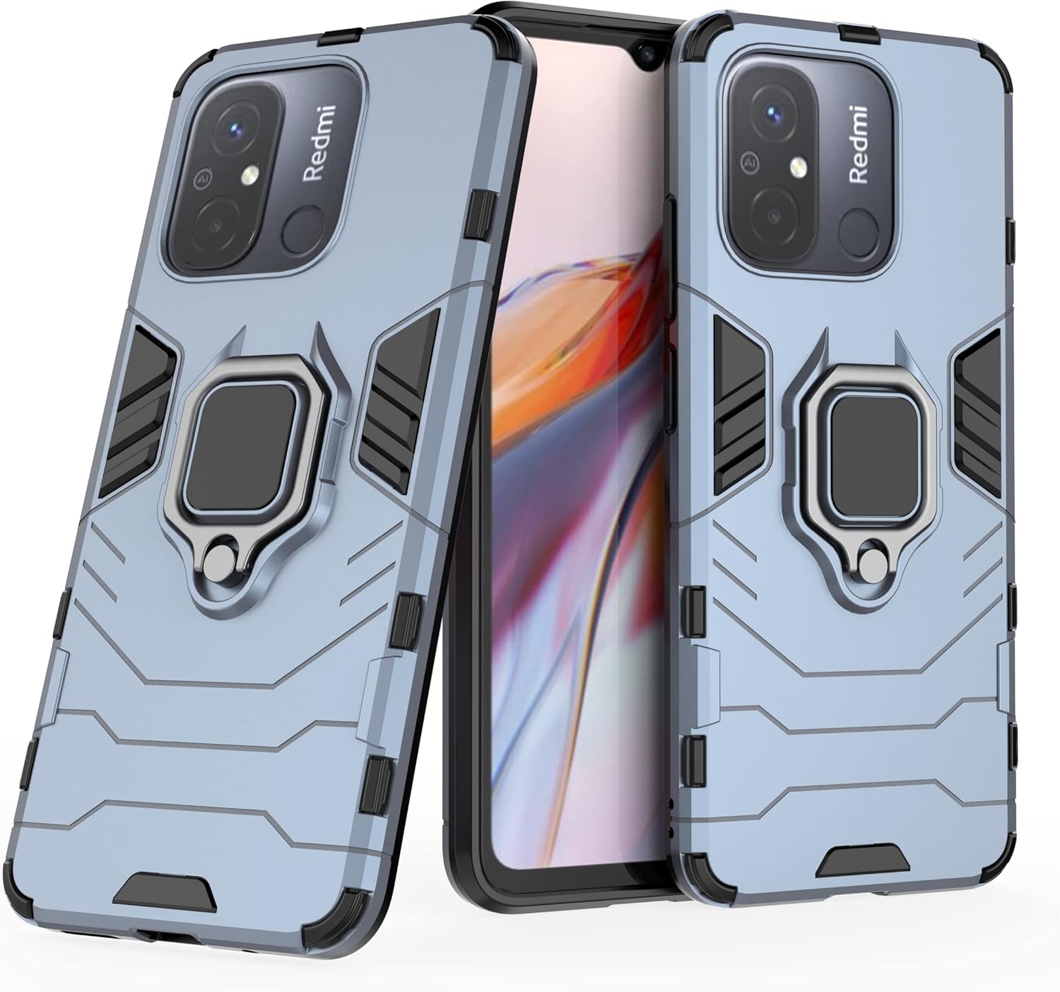 Amazon.com: BLAVIC Case for Xiaomi Redmi 12C, PC+TPU Impact-Resistant ...