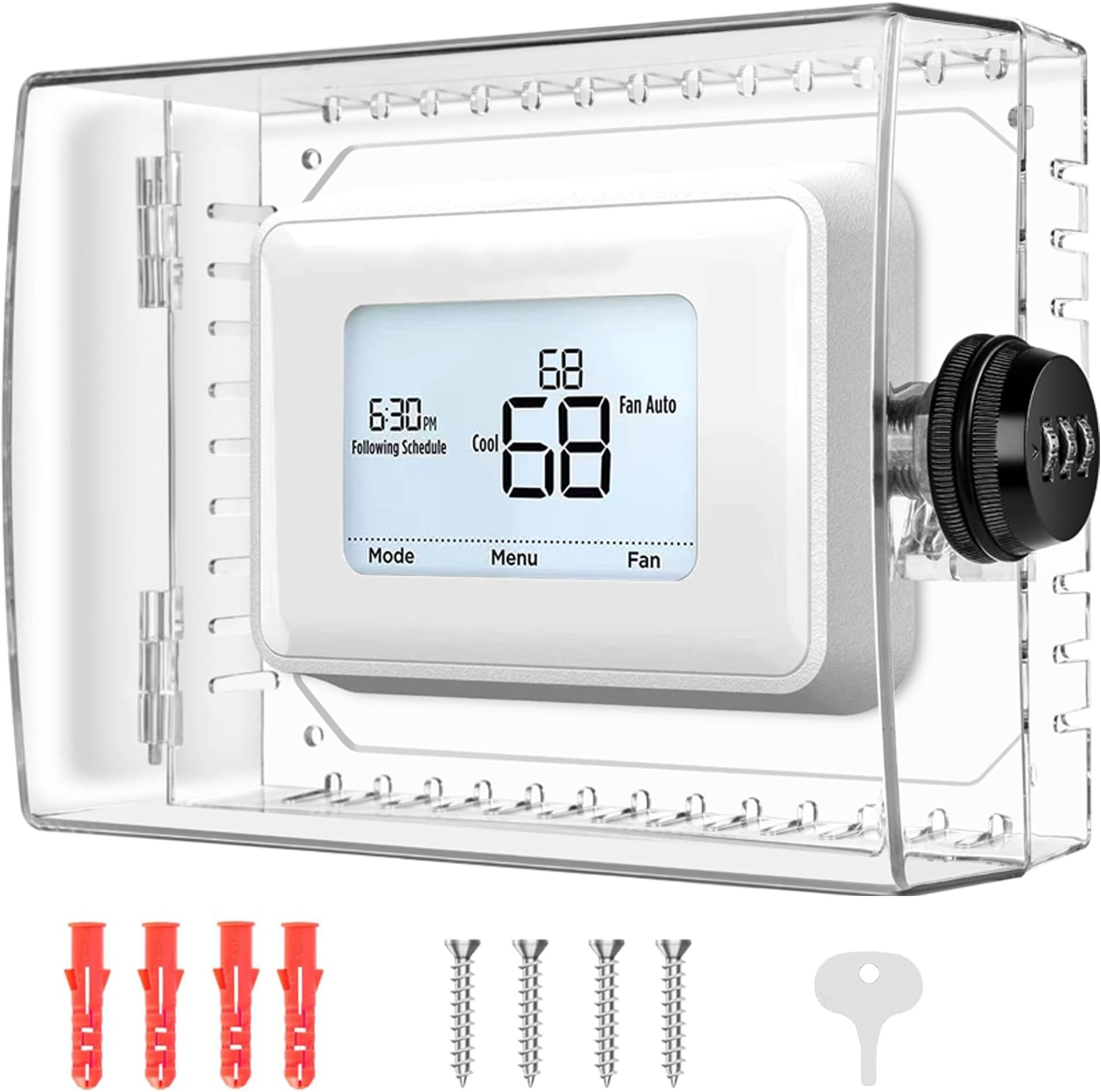 Amazon.com: Universal Thermostat Lock Box with Enhanced Security Keys ...