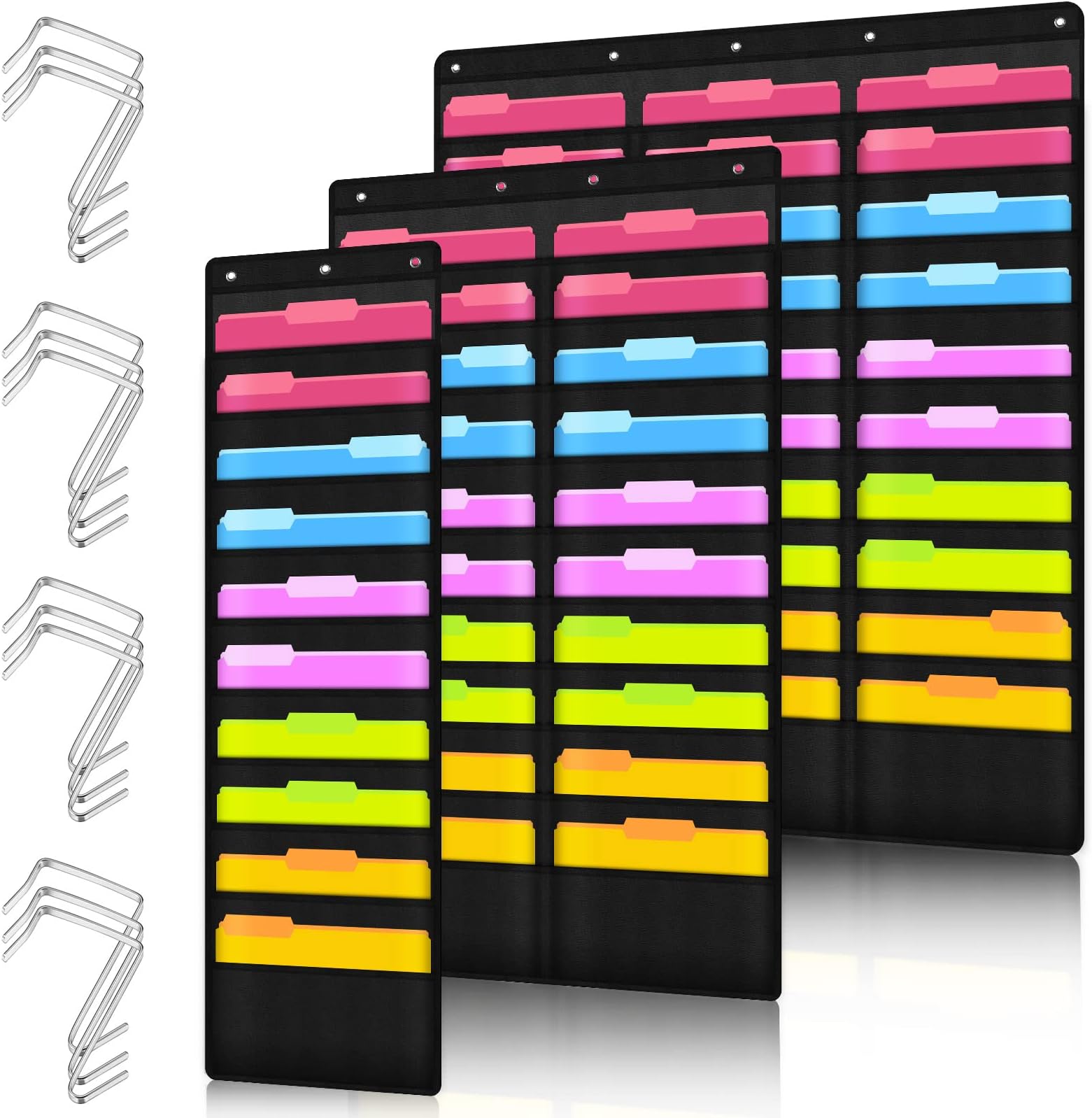 Amazon.com: Vantasii Organization Center Pocket Chart, Wall File ...