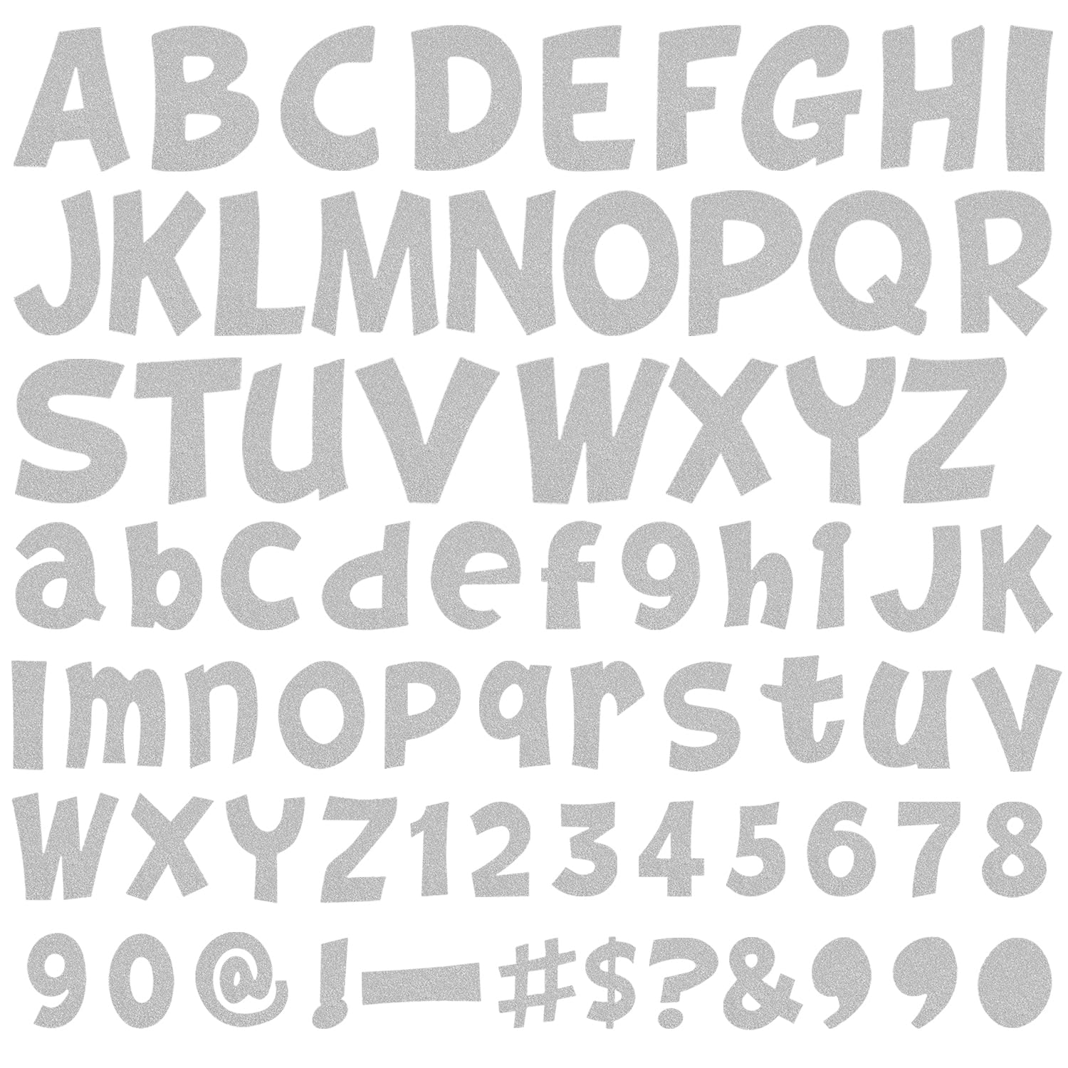 Amazon.com: 216Pcs Glitter Bulletin Board Letters 4.7" Font Letters and ...