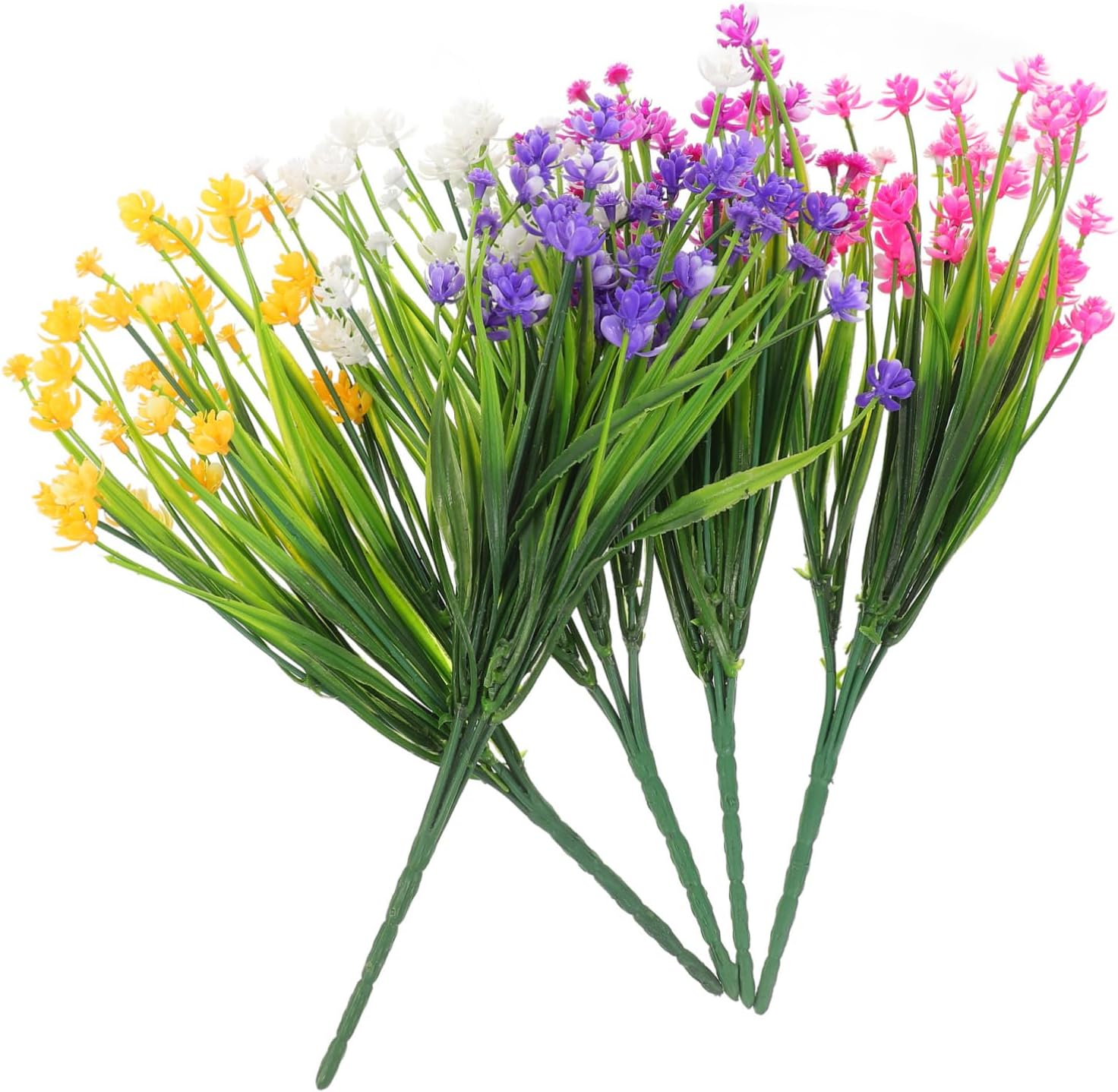 Amazon.com: IMIKEYA 5pcs Faux Flower Bouquets for Home Decor Vibrant ...