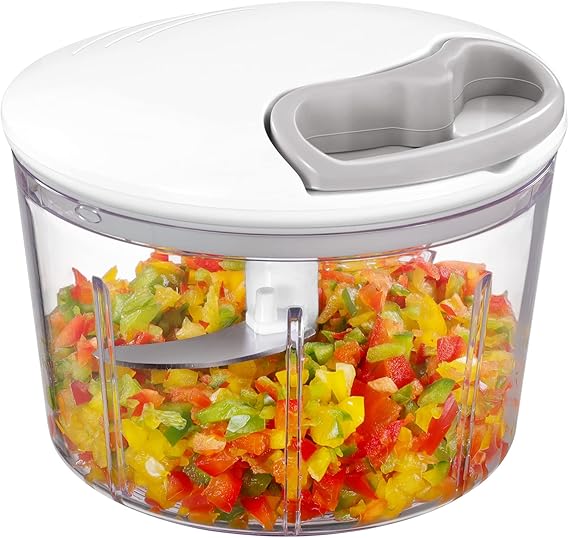 Amazon.com: Food Chopper, Pull Onion Chopper Dicer, Hand Powered Food ...