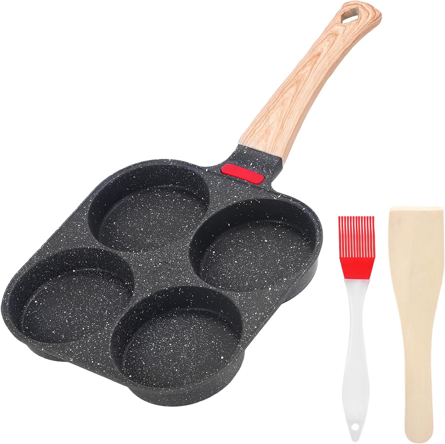 Efforias 4 Egg Mini Pancake Frying Pan - Non Stick Induction Gas ...