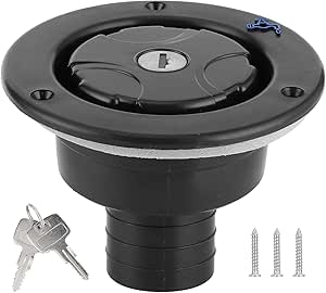 Round Water Inlet Lock, Water Tank Fill Cap Tank Filling Port with Key ...