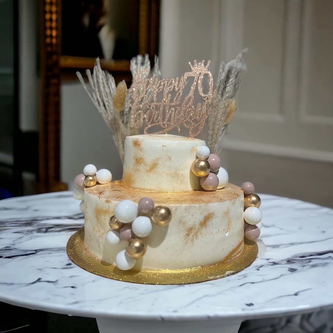 $3/mo - Finance 50 PCS Boho Cake Toppers Mini Balls Cake Topper Various ...