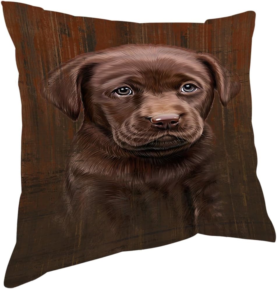 Amazon.com: Rustic Labrador Retriever Dog Pillow PIL49056 (14x14 ...