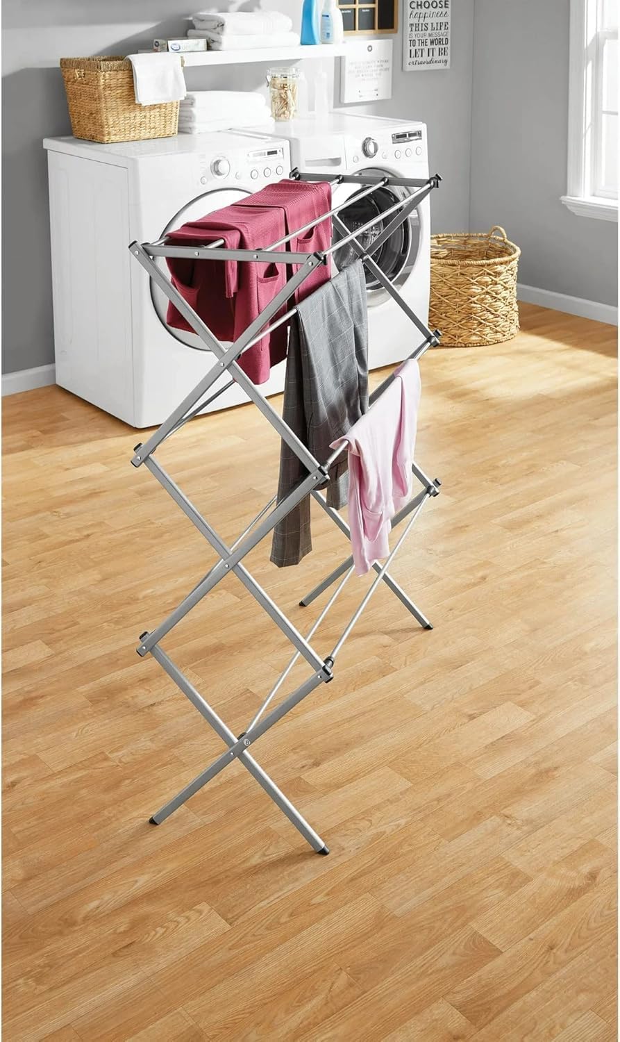Amazon.com: iPickU Oversized Collapsible Steel Laundry Drying Rack ...