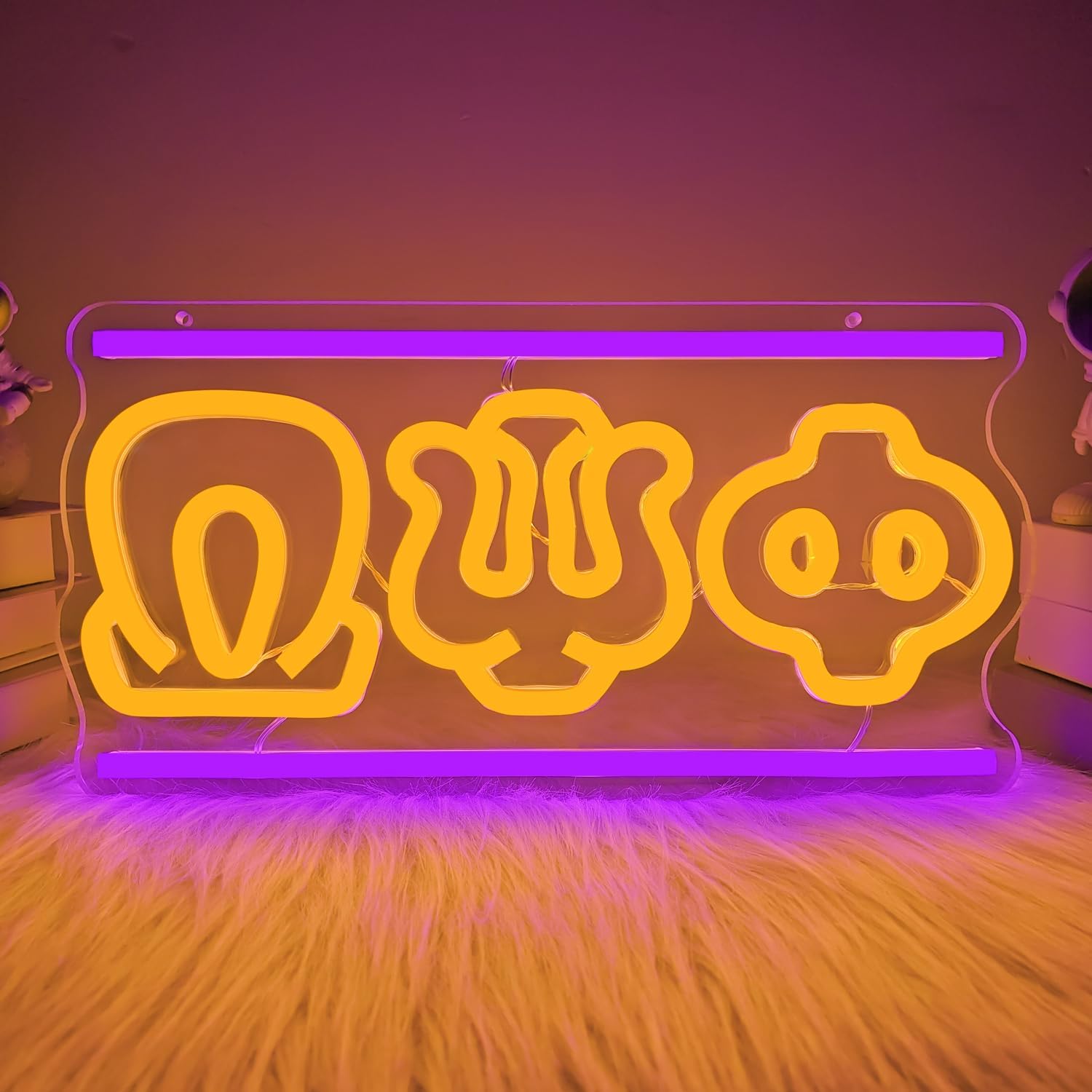 Amazon.com : Brother Neon Sign for Wall Decor Dimmable Led ΩΨΦ Neon ...