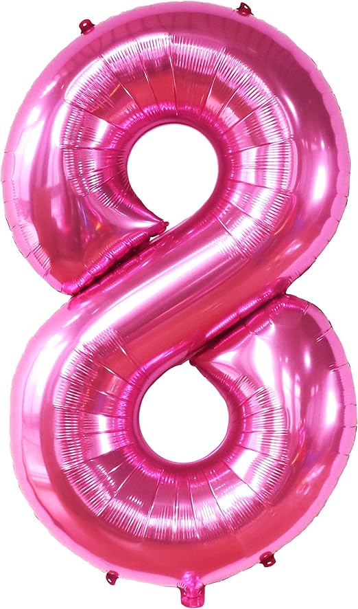 Amazon.com: KatchOn, Number 8 Balloons for Birthdays - 40 Inch | Hot ...