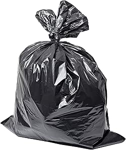 Amazon.com: sarcia.eu PEBD Garbage Bags Black, Heavy Duty 60L 350 Bags ...