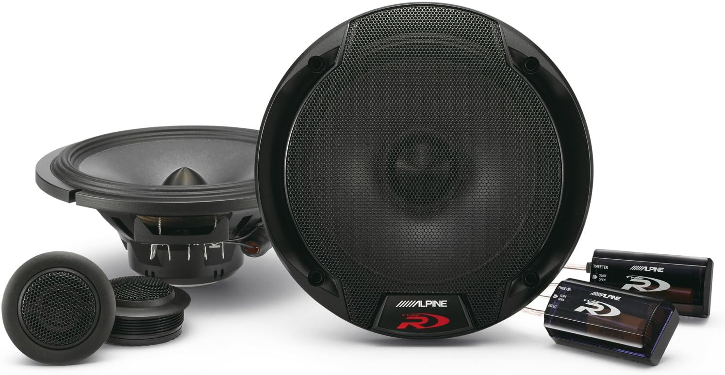 Amazon.com: Alpine SPS-610C 6-1/2" Component 2-Way Speaker System (Pair ...