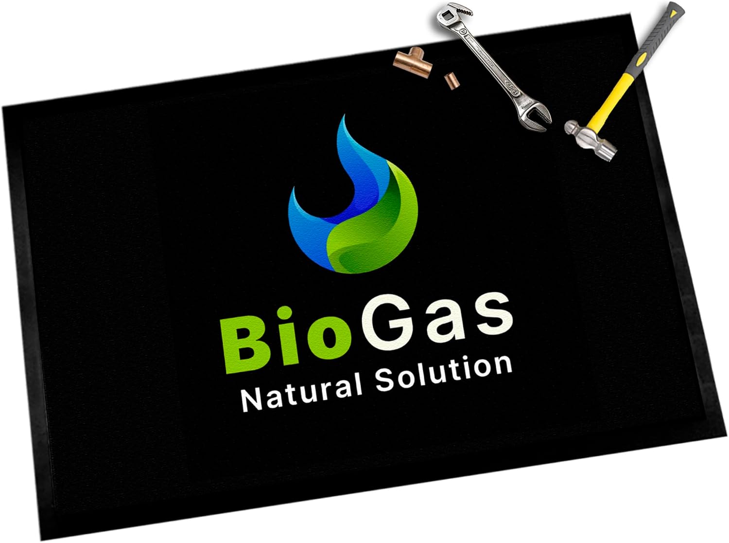 Artylicious Personalised Plumbers mat - Your Logo Tradesman, protection ...