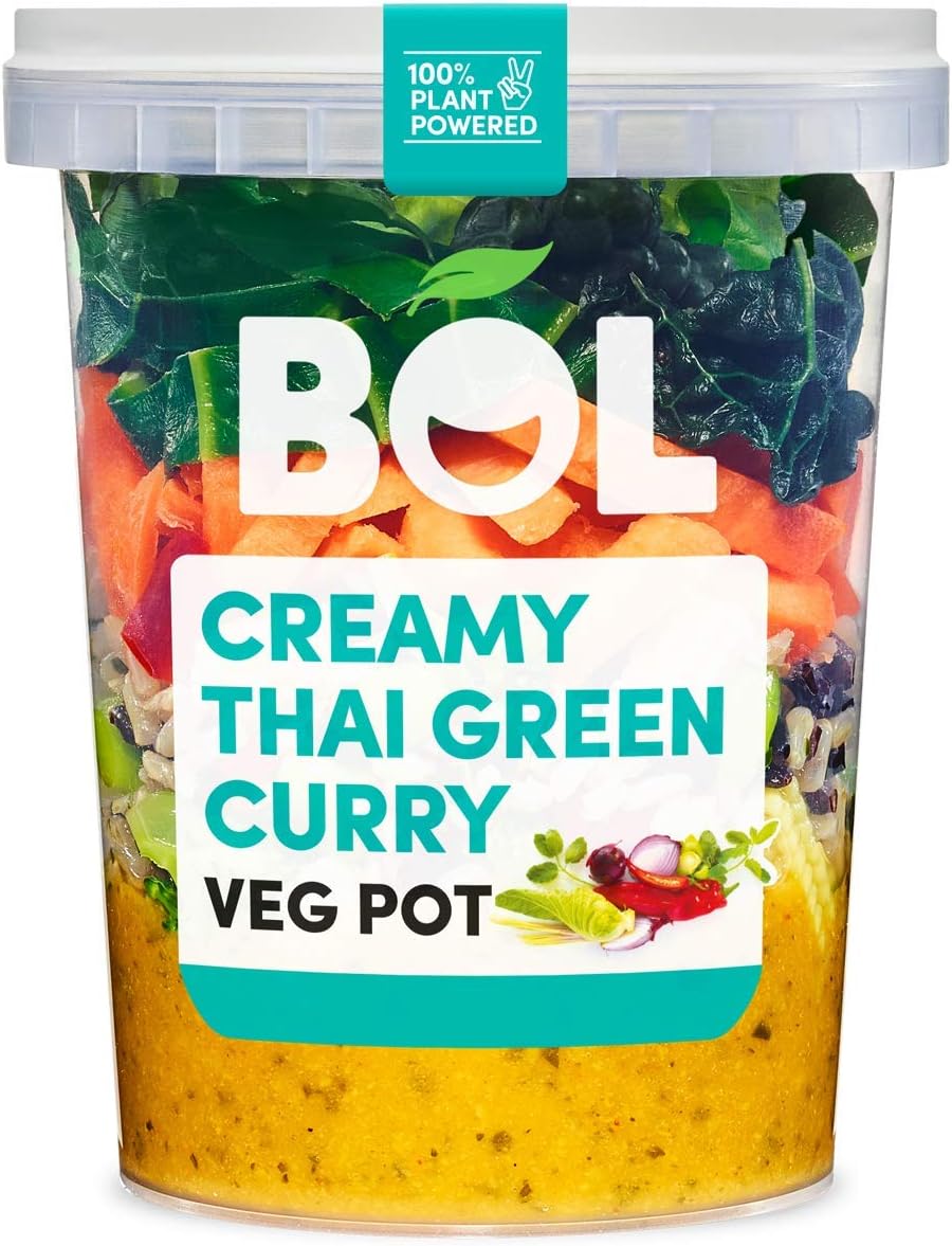BOL Creamy Thai Green Curry Veg Pot, 345g : Amazon.co.uk: Grocery