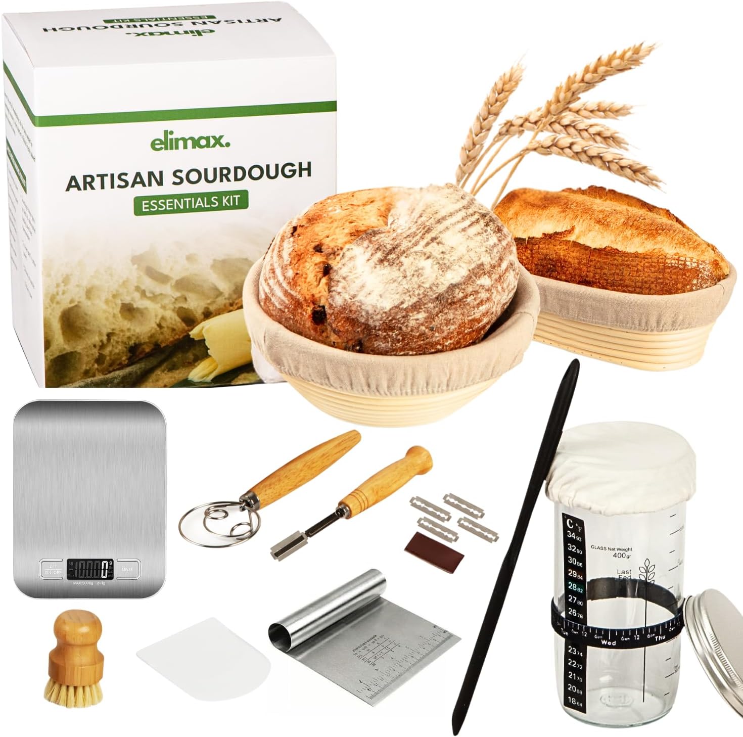 Amazon.com: Simply H&K - All-in-One Sourdough Bread Kit with ...
