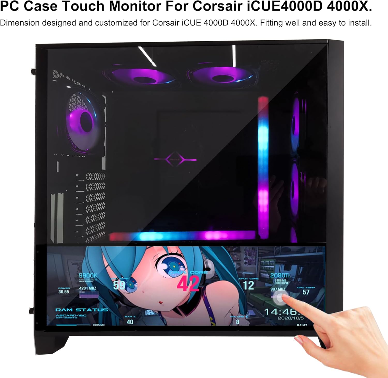 LCD Touch Monitor 2K 2560x720 Bar IPS Display DIY Nepal | Ubuy