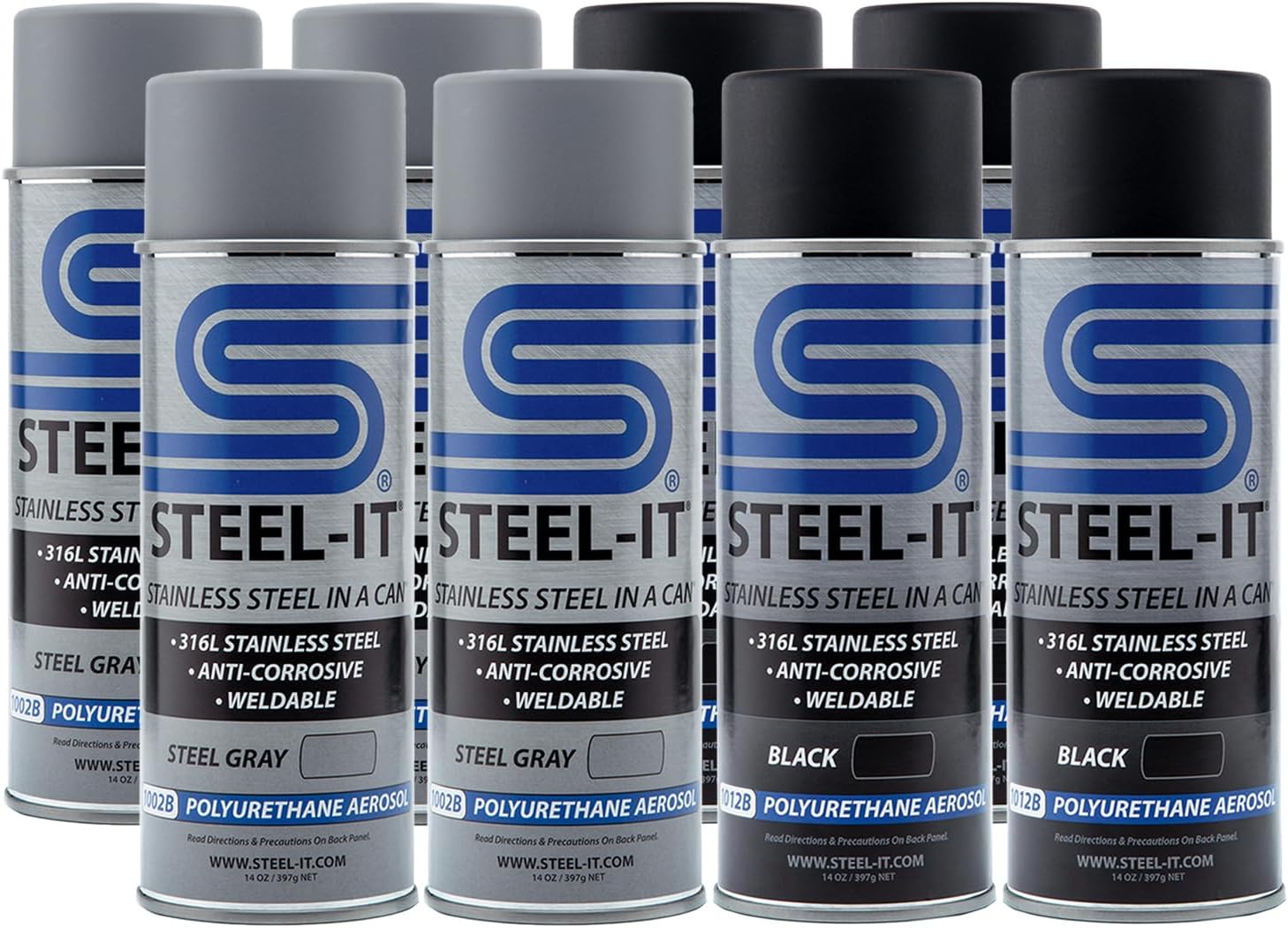 Steel-It 1002B Polyurethane Aerosol, Industrial Paint Coatings ...