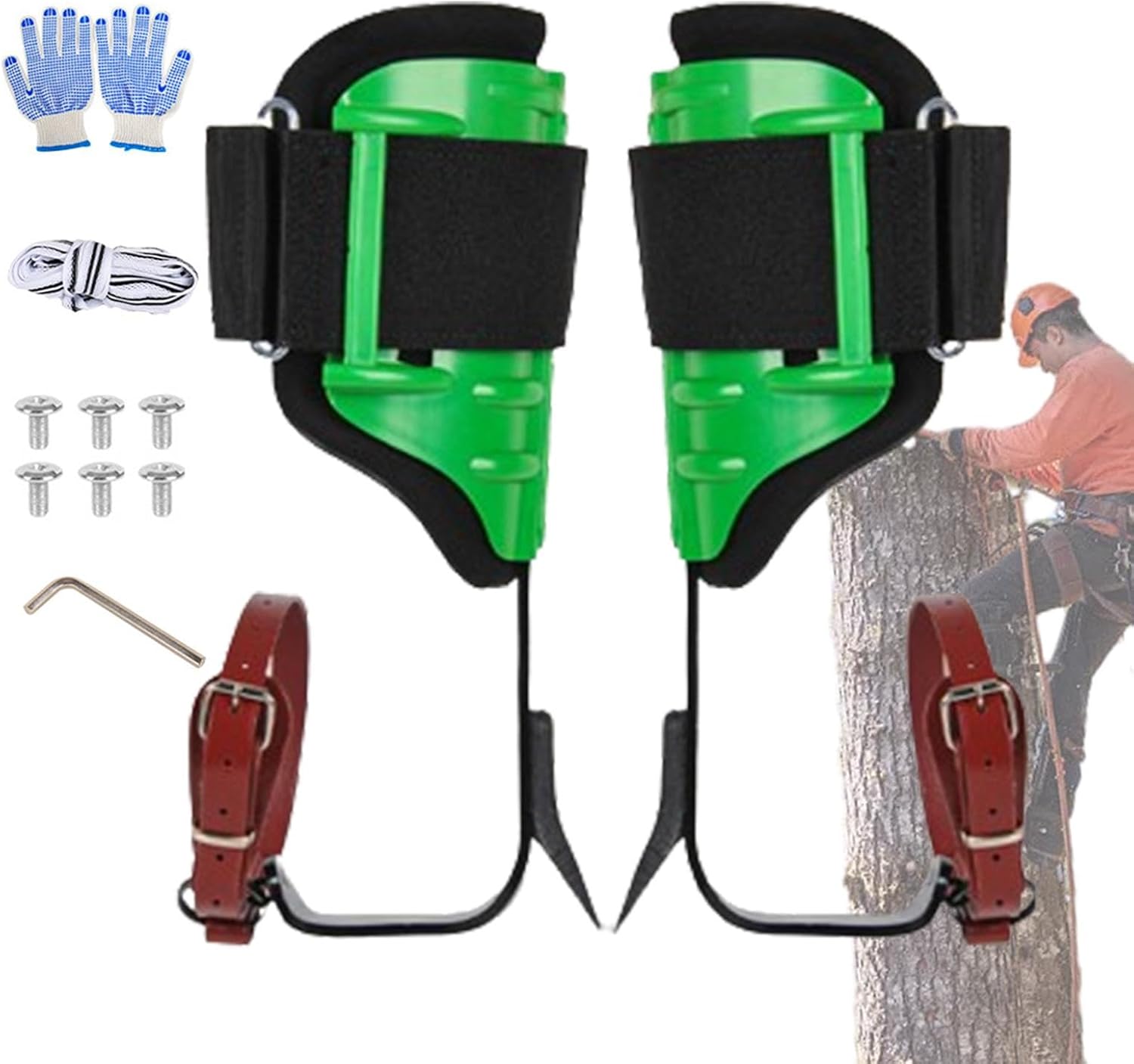 Amazon.com : 1 Set Tree Climbing Spikes Set - Tree Climbing Spikes ...